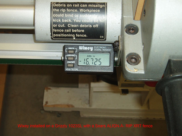 Wixey.com - Saw Fence Digital Readout